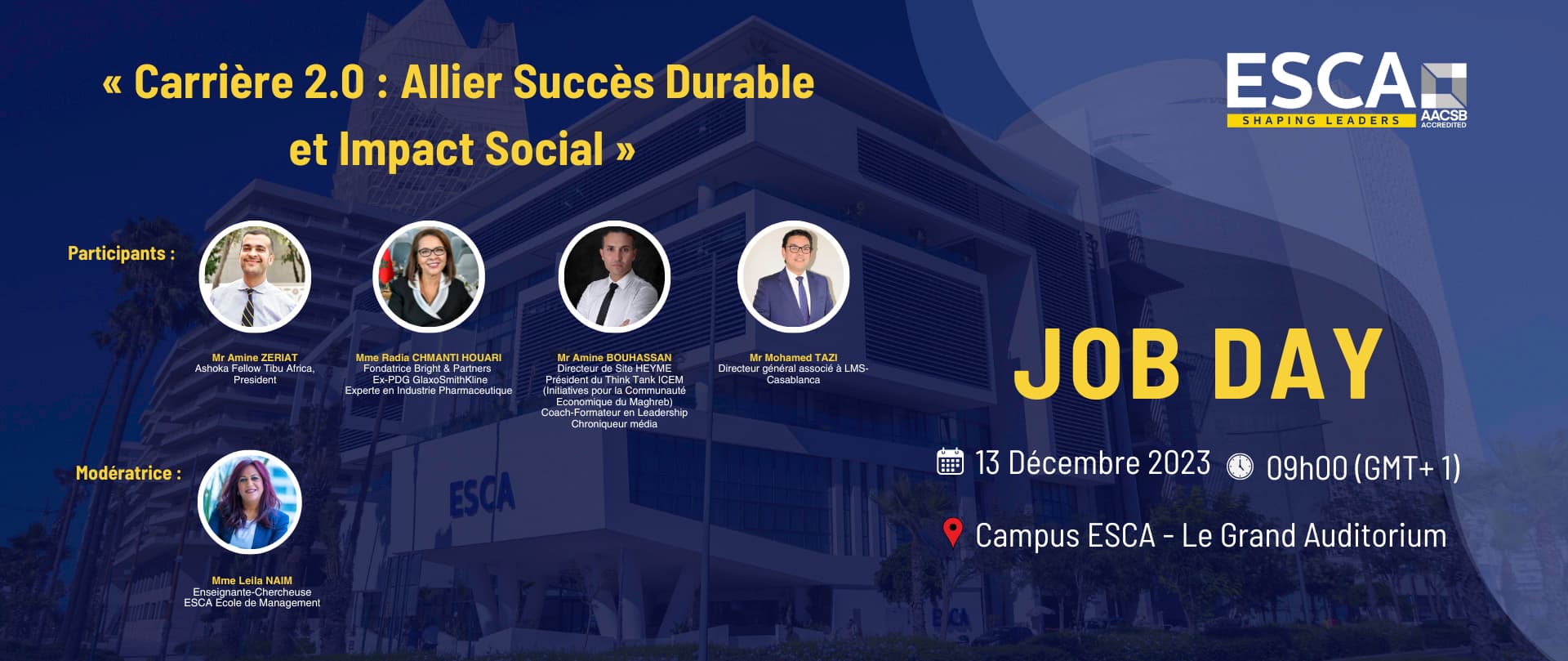 Conference Job Day | ESCA Ecole de Management